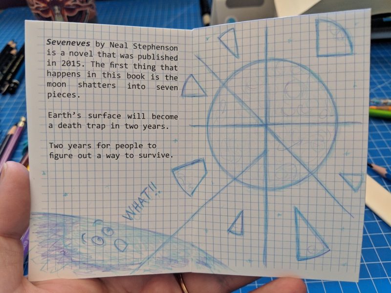 Seveneves Book Review Zine | Cherry Spaceship